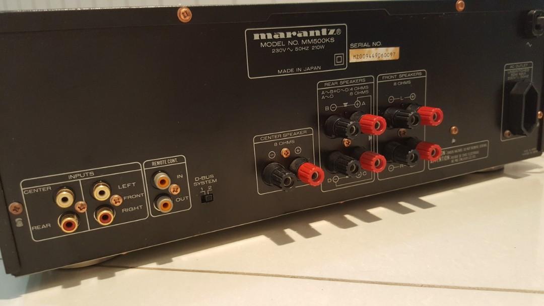 (SOLD) "SALES" MARANTZ MM500 MULTI-CHANNEL AMPLIFIER (Made in Japan ...