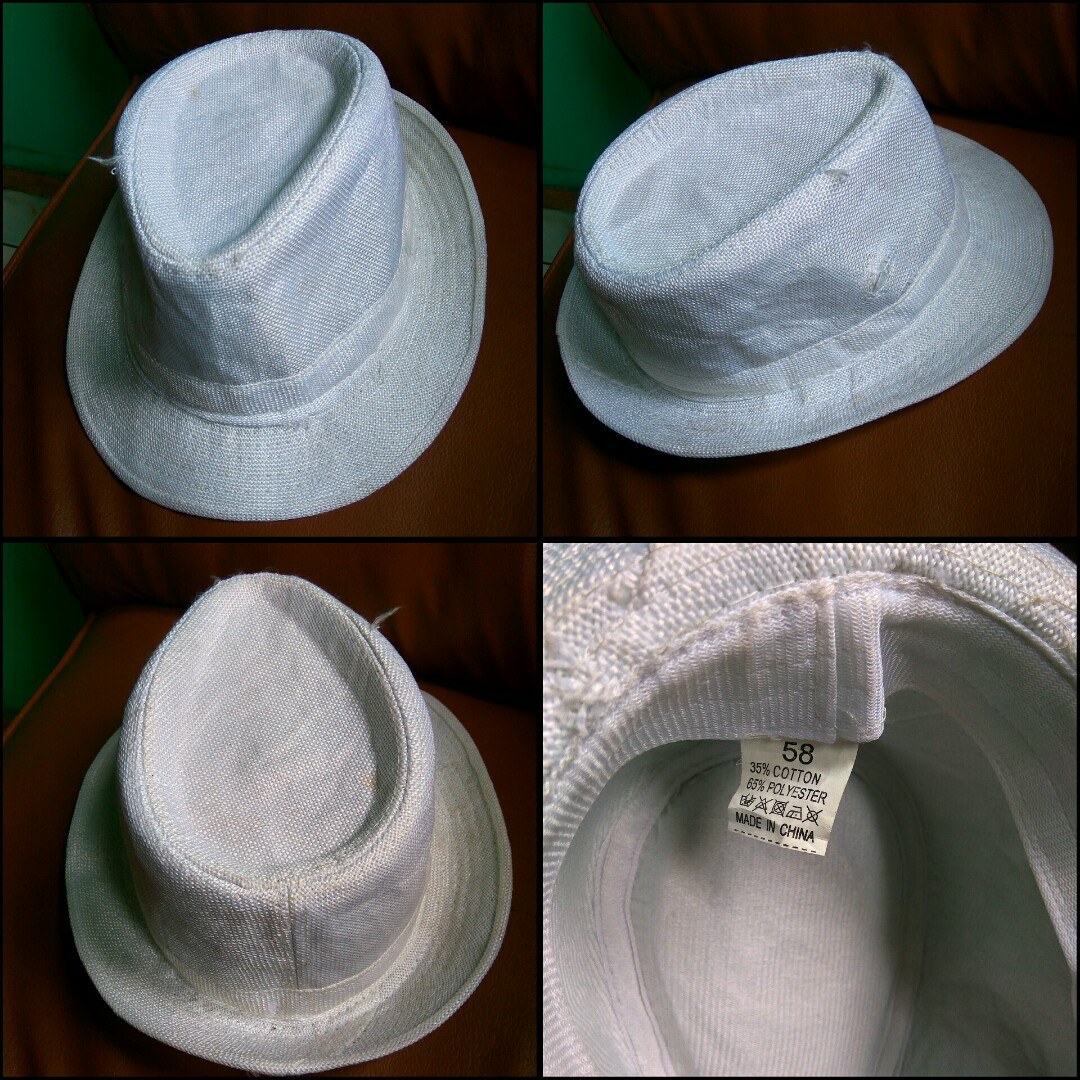 Topi fedora putih, Fesyen Pria, Aksesoris, Topi di Carousell