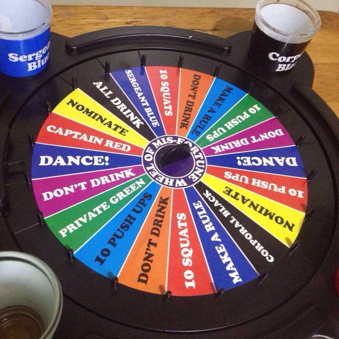 Wheel of MisFortune Drinking Game, Hobbies & Toys, Toys & Games on ...