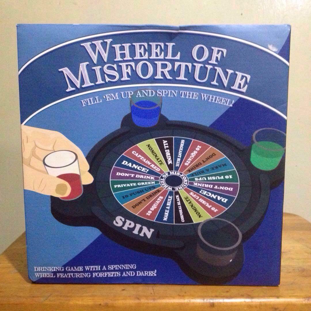 Wheel of MisFortune Drinking Game, Hobbies & Toys, Toys & Games on ...