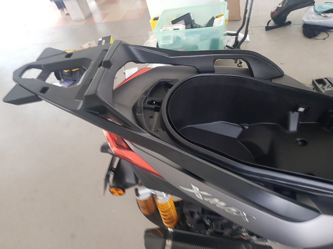 Xmax rear carrier rack a.k.a toprack, Motorcycles, Motorcycle ...