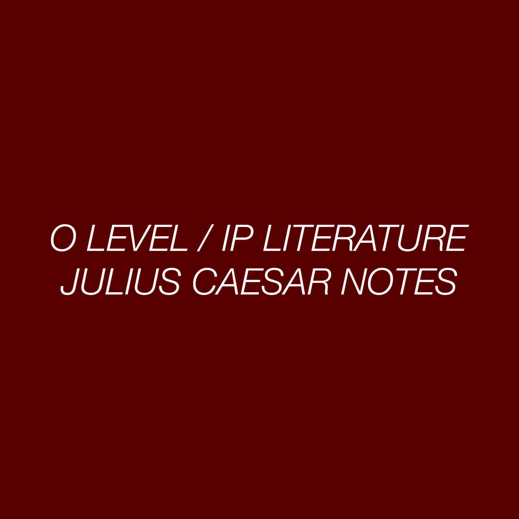 A1 Julius Caesar Notes (St Nicks IP), Hobbies & Toys, Books & Magazines ...