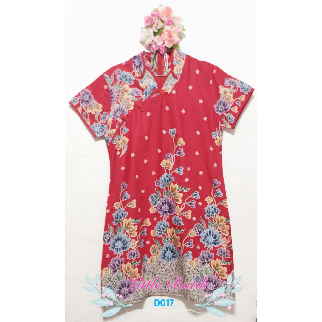 Batik Dress - Red & Black, Women's Fashion, Muslimah Fashion, Dresses ...