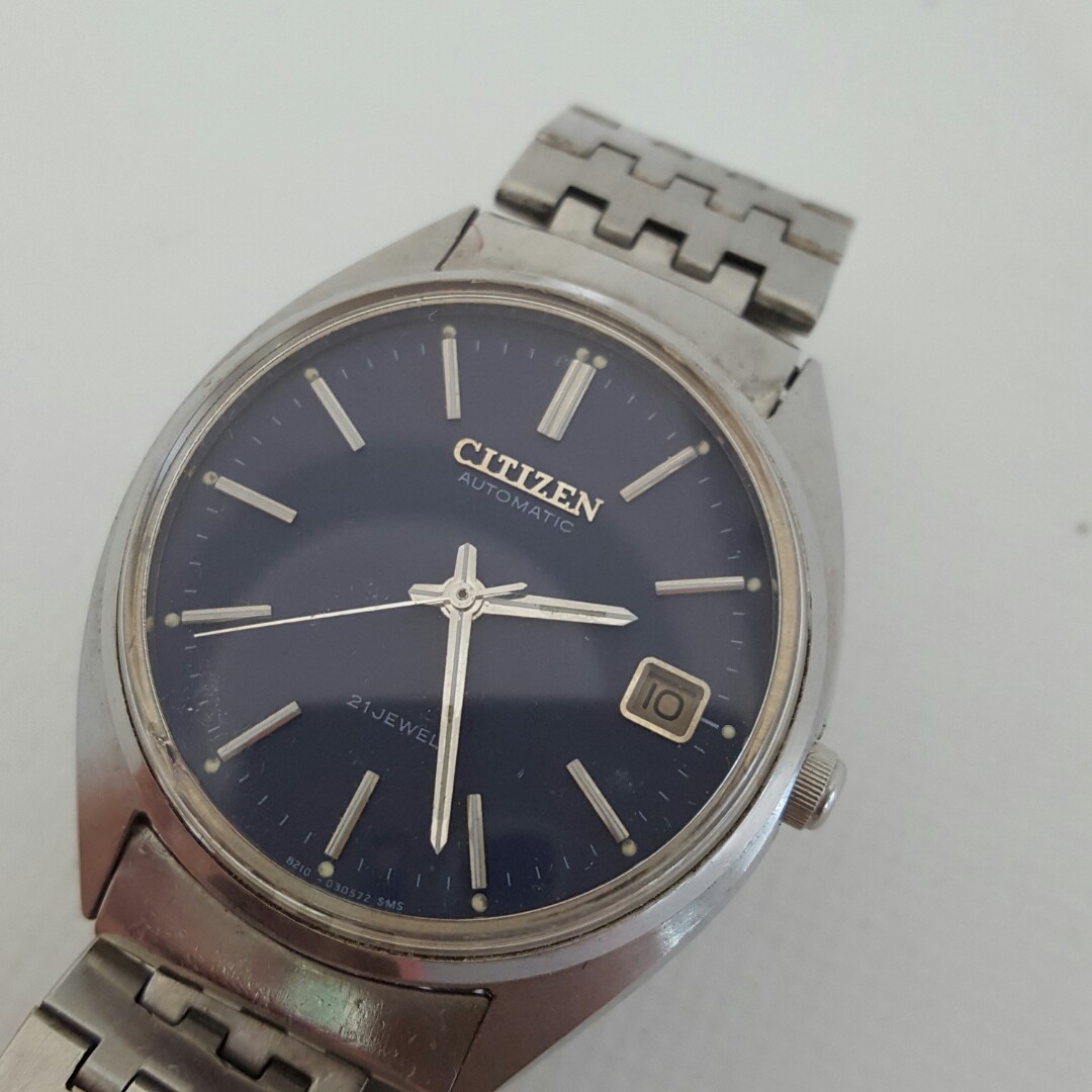 Blue Citizen Automatic Watch, Luxury, Watches on Carousell