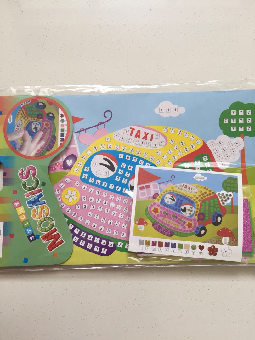 Car Sticky Mosaic for children - Art, Hobbies & Toys, Stationery ...