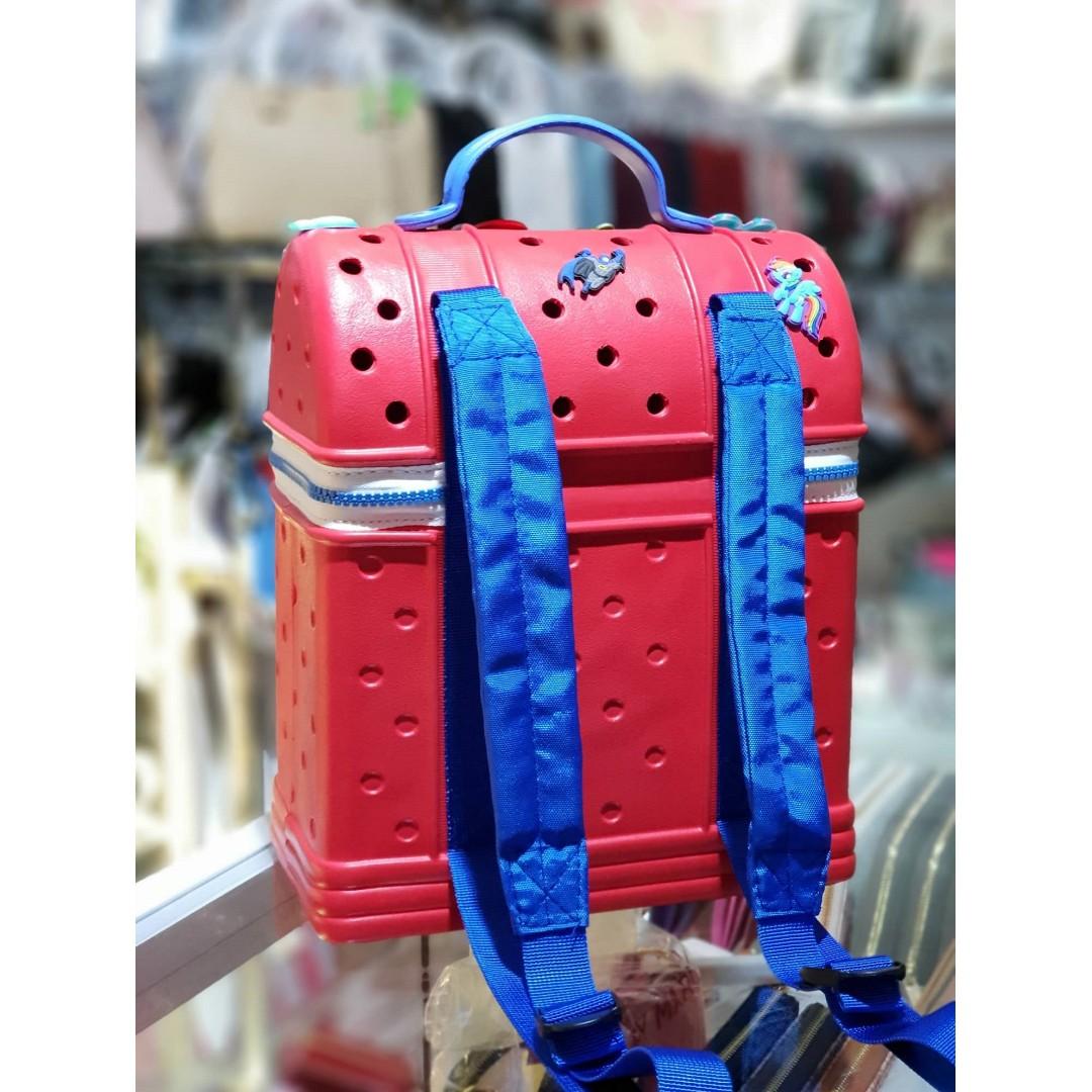 Crocs Kiddie Backpack Large - Red, Babies & Kids, Going Out, Diaper ...