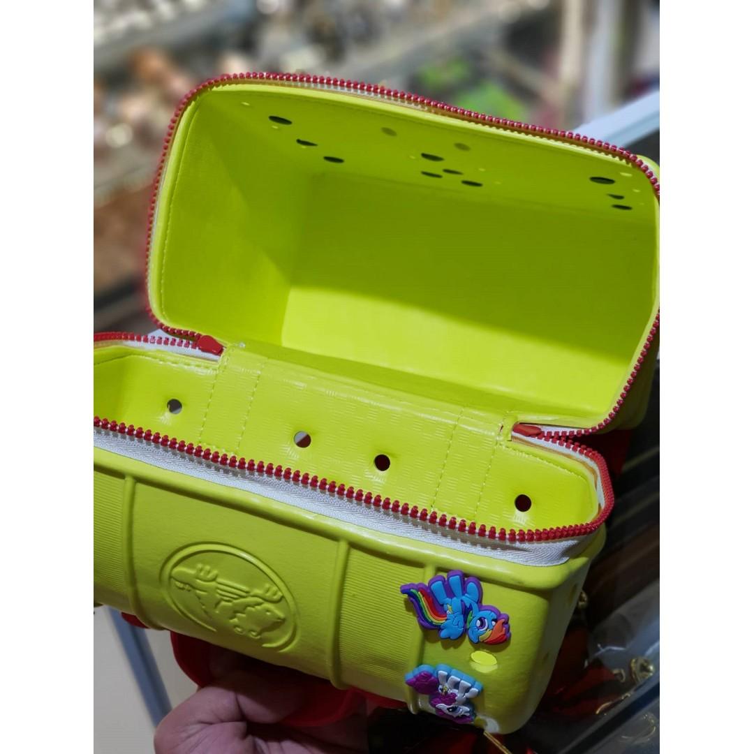 Crocs Kiddie Backpack Large - Yellow Green, Babies & Kids, Going Out ...