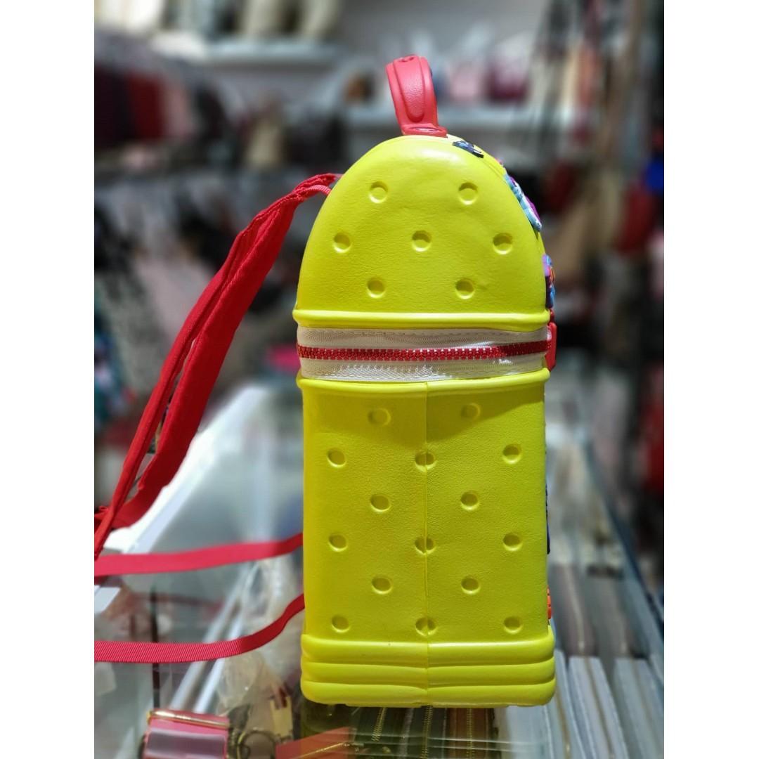 Crocs Kiddie Backpack Large - Yellow Green, Babies & Kids, Going Out ...