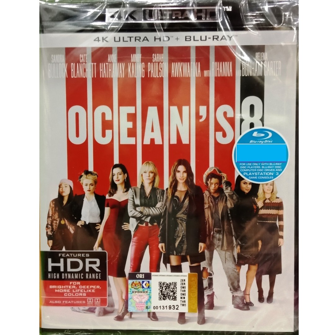 English Movie Ocean's 8 Sandra Bullock 4K Ultra HD + Blu-ray, Hobbies ...