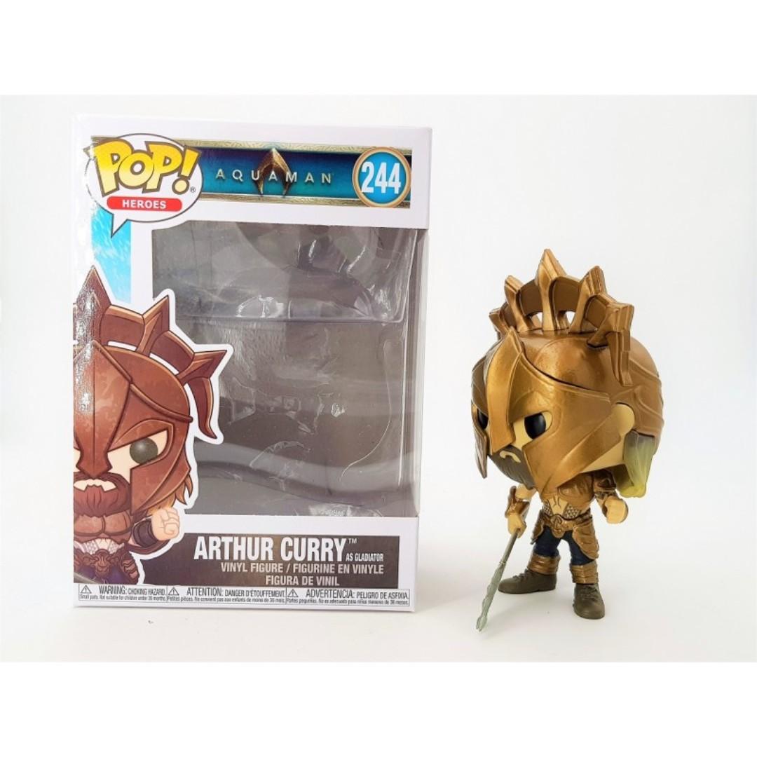 Funko Aquaman Arthur Curry as Gladiator Pop! Vinyl Figure #244, Hobbies ...