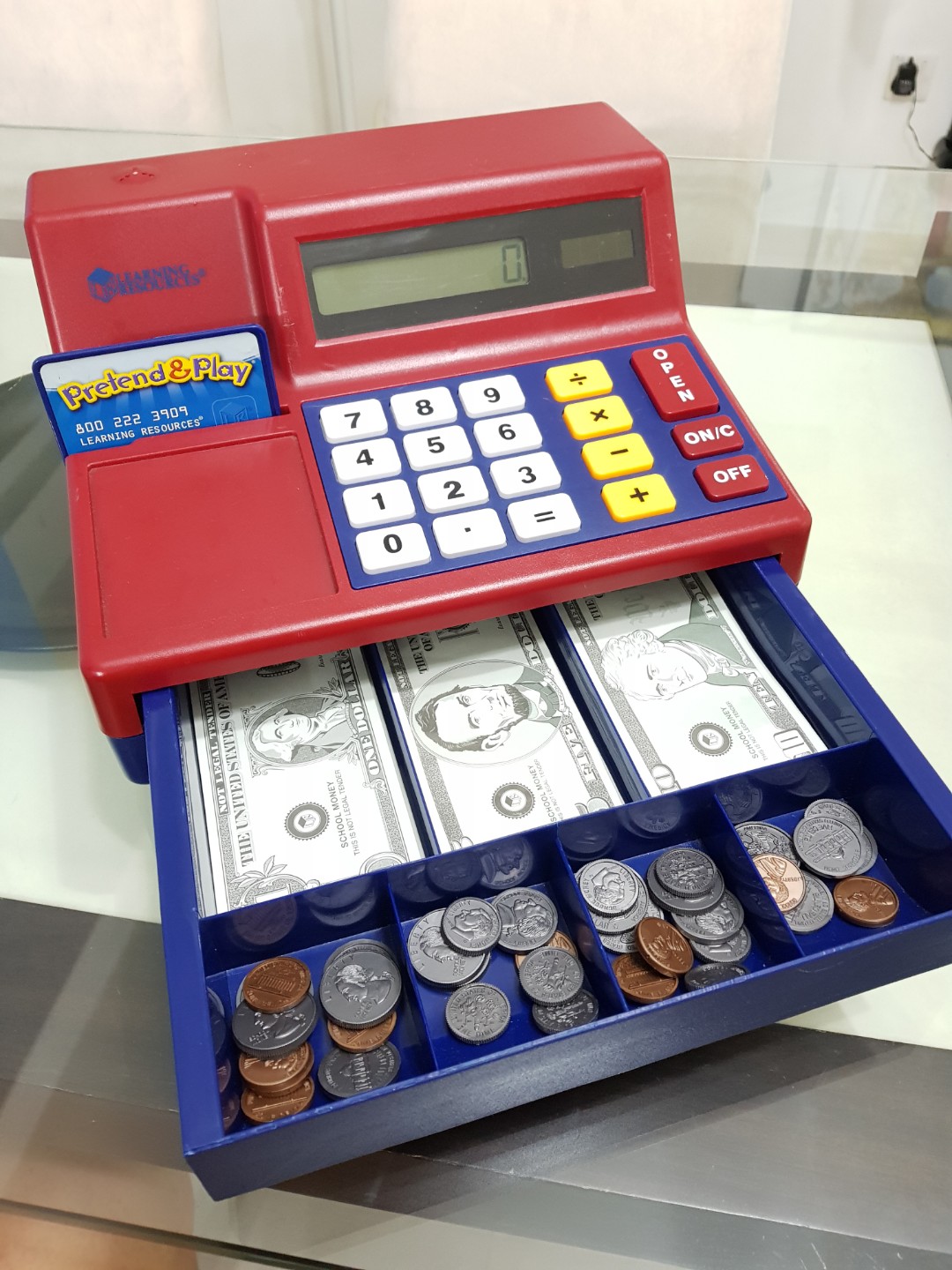 Learning Resources cash register play set, Hobbies & Toys, Toys & Games ...