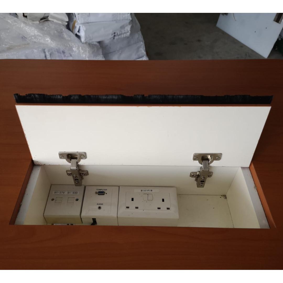 Meeting Table w Powerpoint compartment (NEGOTIABLE), Furniture & Home ...