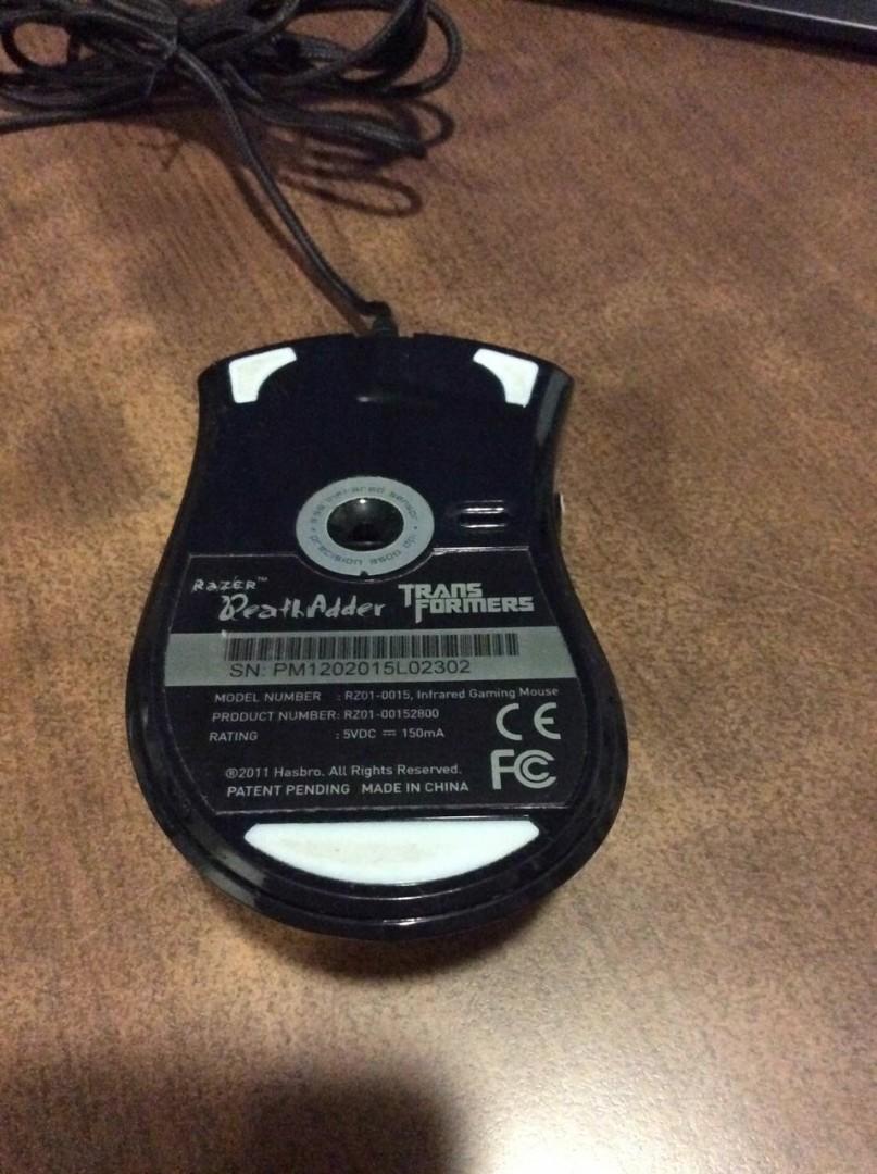 Razer DeathAdder Transformers BUMBLEBEE LIMITED EDITION mouse ...