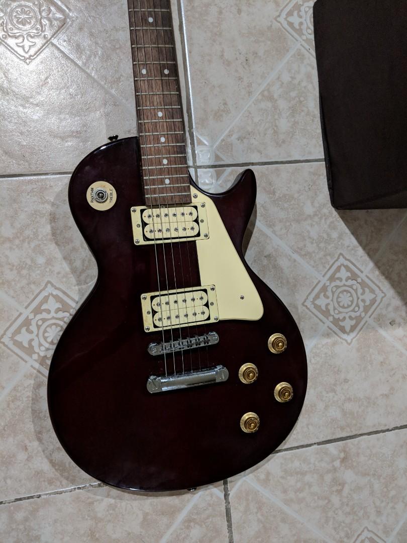 RJ Les Paul Maroon, Hobbies & Toys, Music & Media, Musical Instruments ...