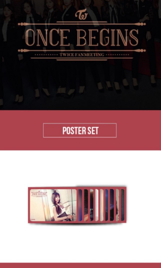[OOP/OOS] Twice Once Begins Poster Set, Hobbies & Toys, Memorabilia ...