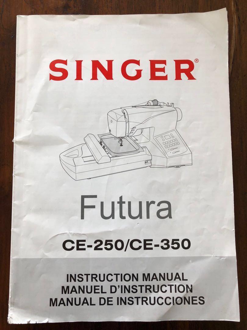 Singer Futura CE250 Sewing & Embroidery Machine, Hobbies & Toys ...