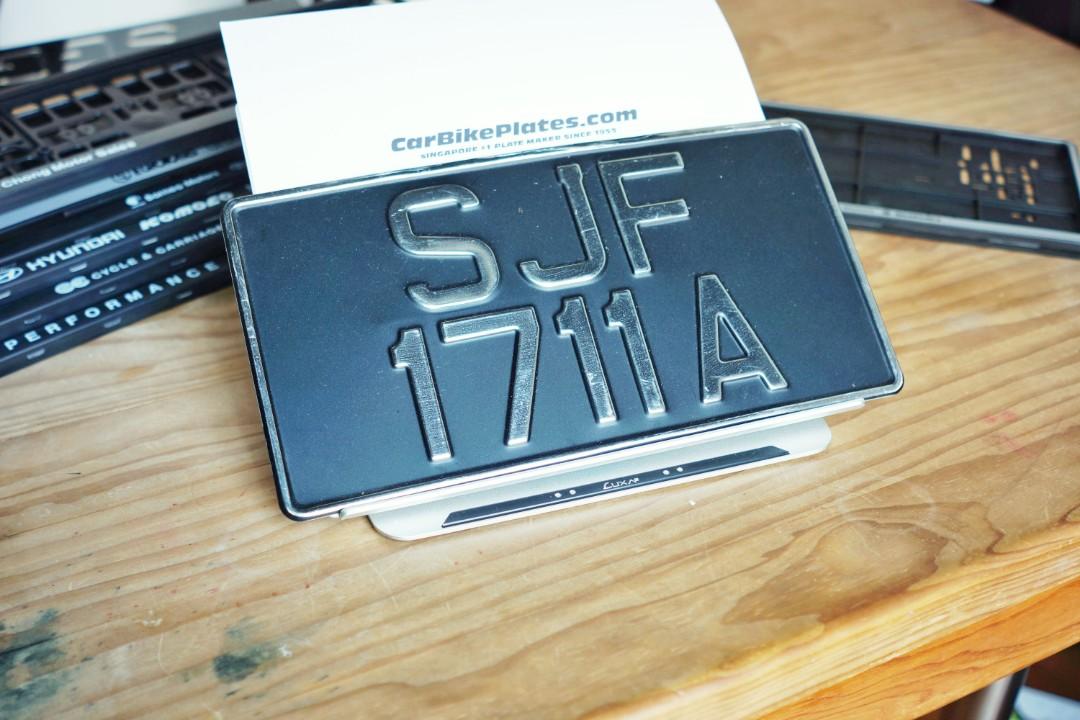 Aluminium Emboss Chrome Car Number Plate, Car Accessories, Car Plates ...