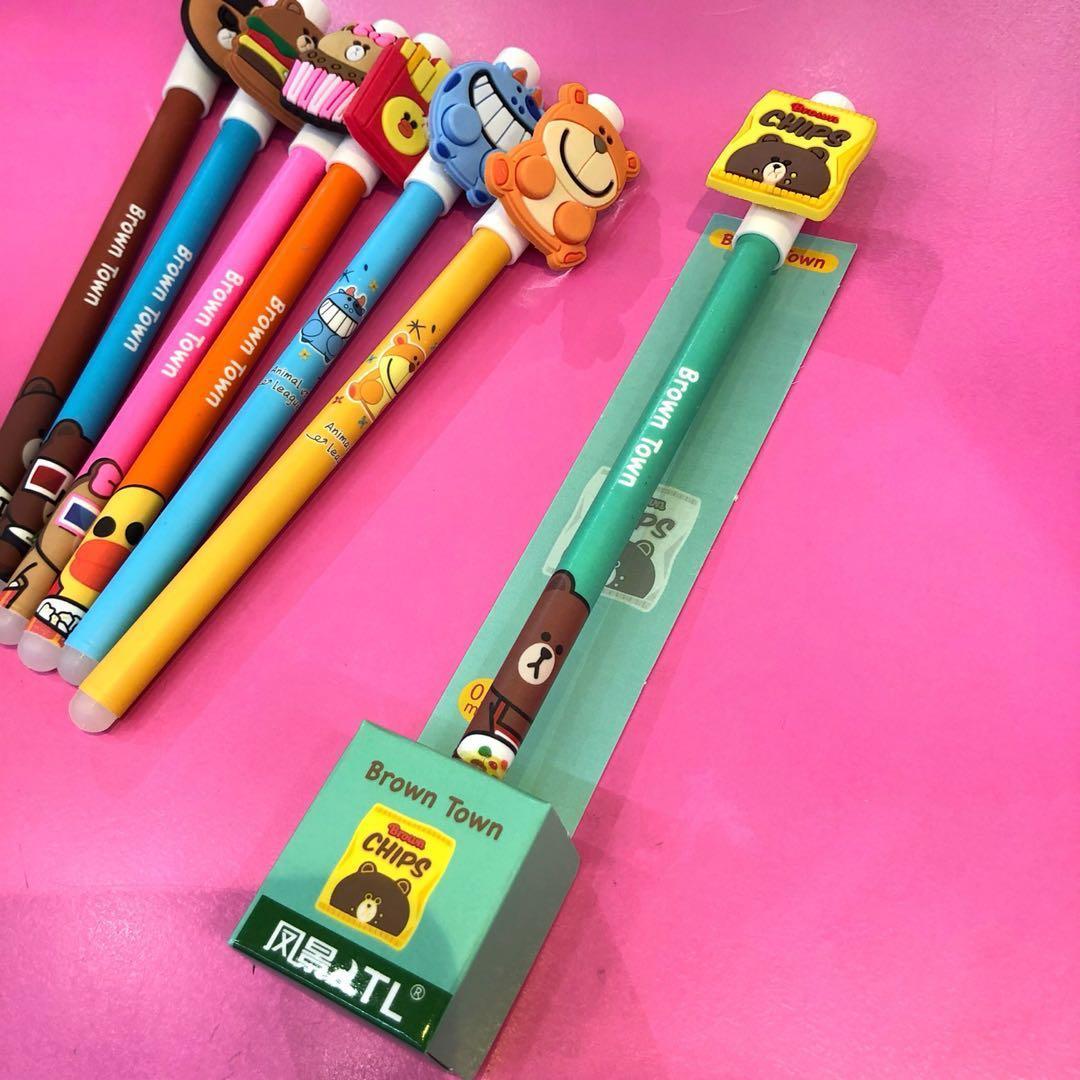 Animated Character Erasable Pen, Hobbies & Toys, Stationery & Craft ...