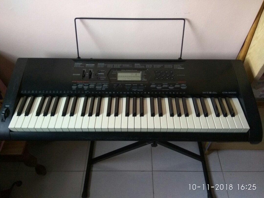 Casio Keyboard CTK-3000, Hobbies & Toys, Music & Media, Musical ...