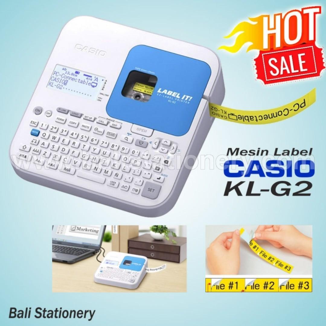 Casio Label Printer Labelling System KL-G2, Computers & Tech, Printers ...