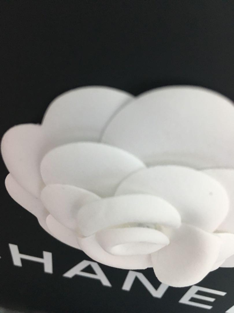 Chanel White Flower, Luxury, Accessories on Carousell