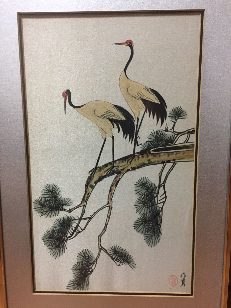 Chinese cloth painting in frame, Furniture & Home Living, Home Decor ...