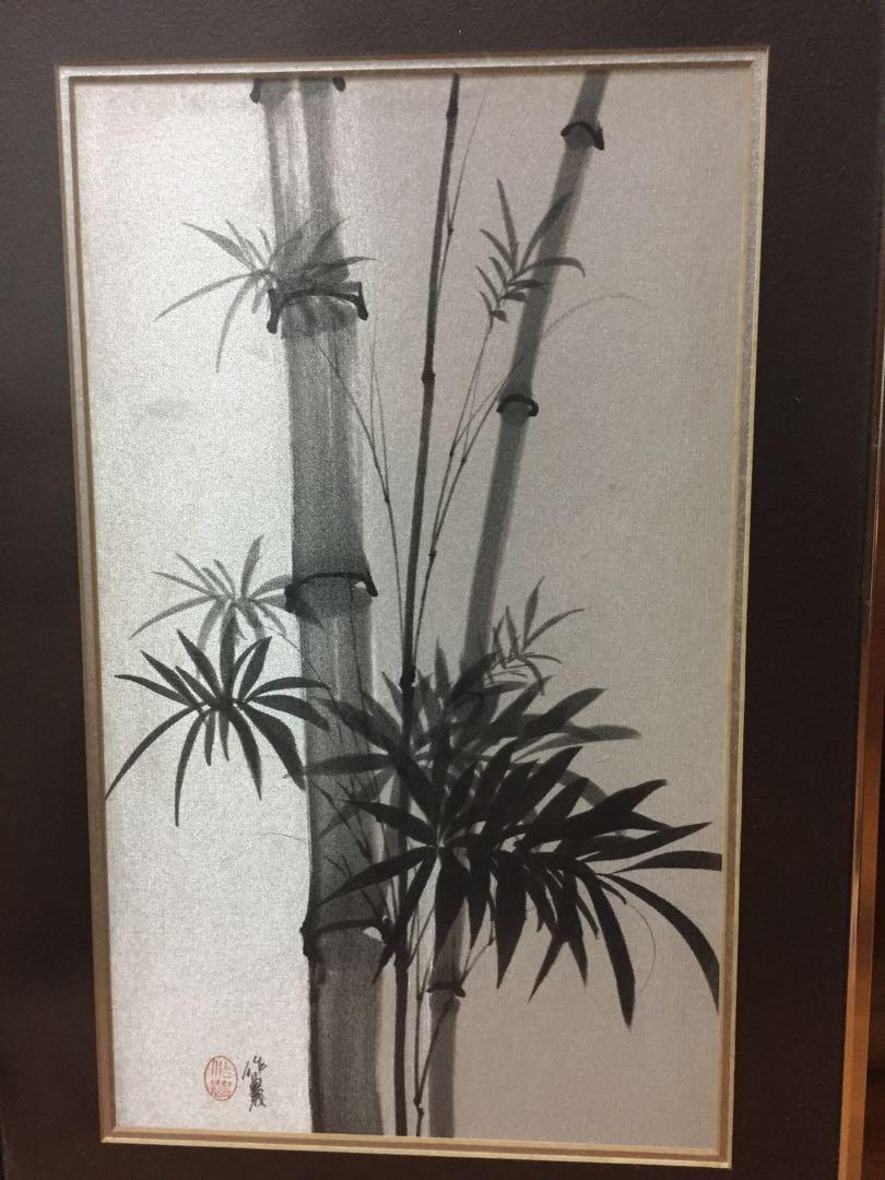 Chinese cloth painting in frame, Furniture & Home Living, Home Decor ...