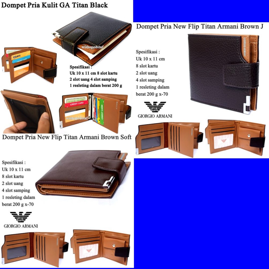 Dompet Saku Pria Titan GA Flip, Olshop Fashion, Olshop Pria di Carousell