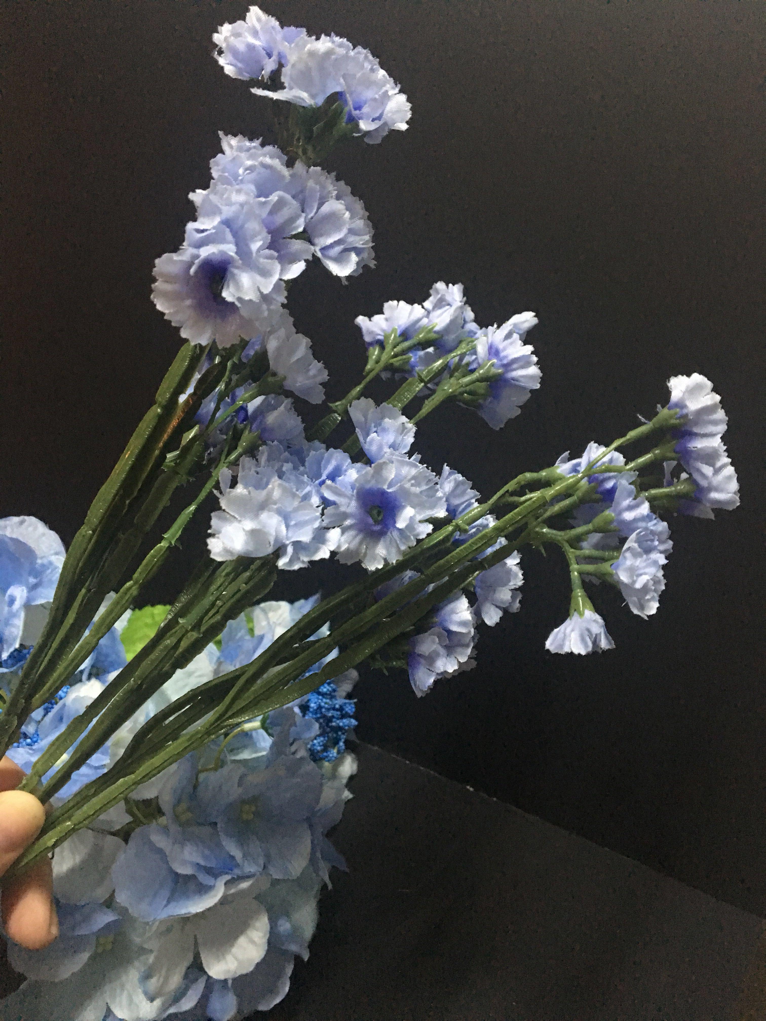 Fake Hydrangea Bouquet, Hobbies & Toys, Stationery & Craft, Flowers ...