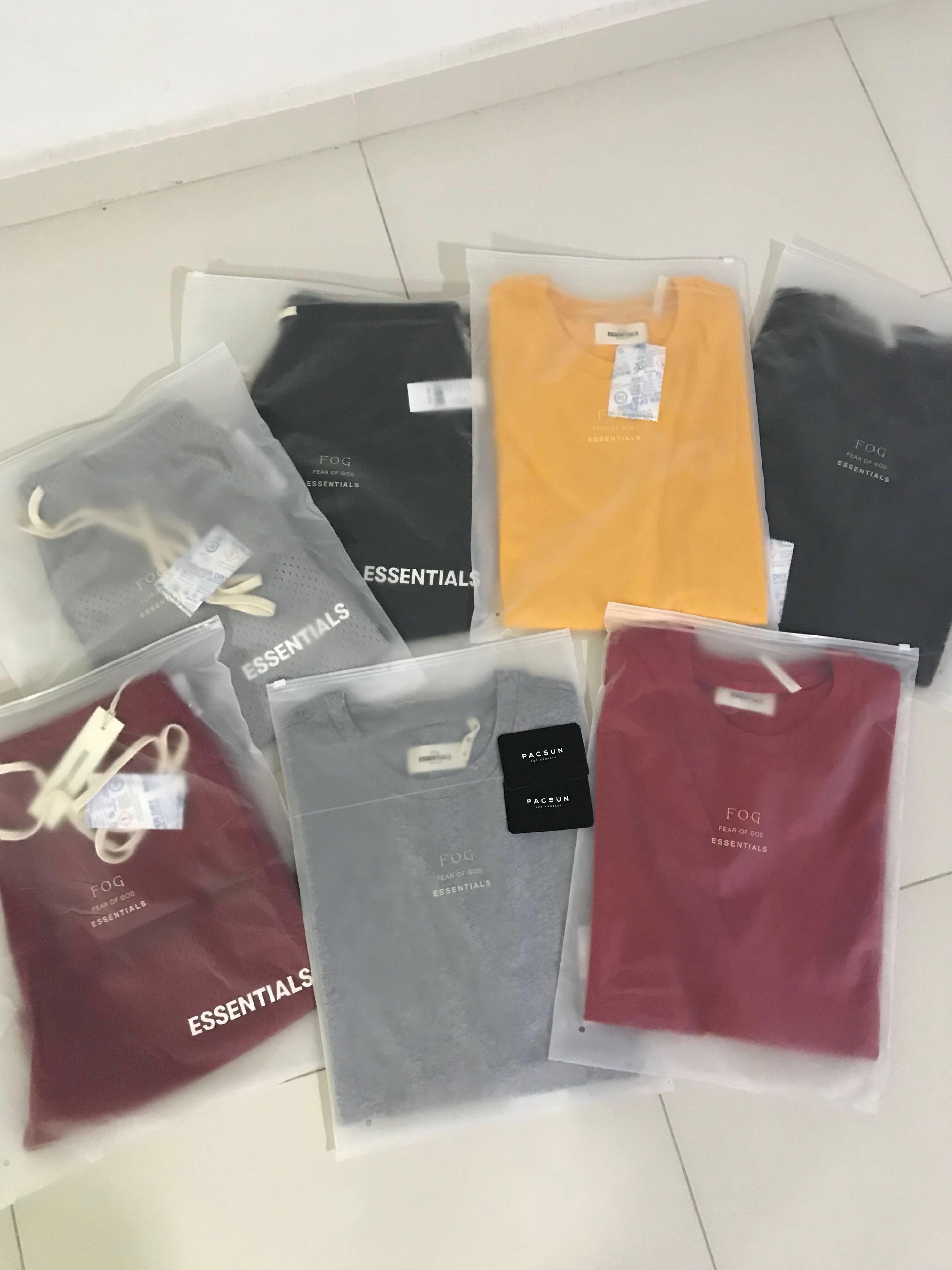 Fear of god x pacsun essentials, Men's Fashion, Tops & Sets, Hoodies on ...