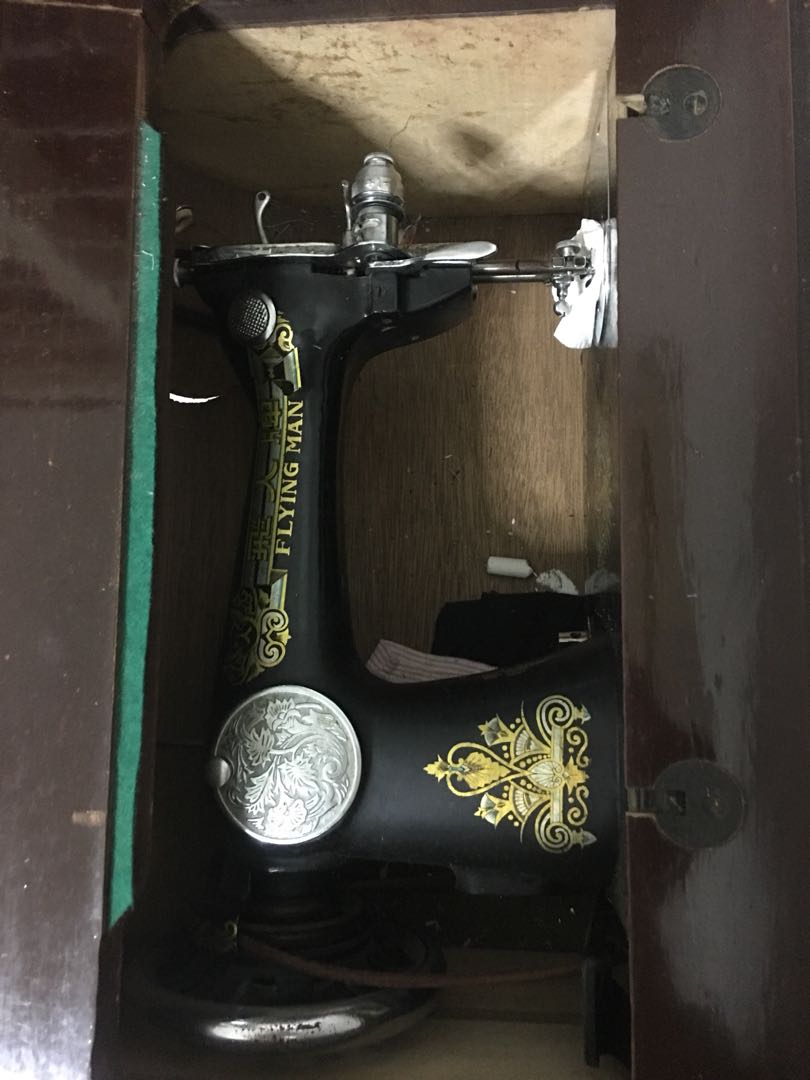 Flying man sewing machine, Hobbies & Toys, Memorabilia & Collectibles ...