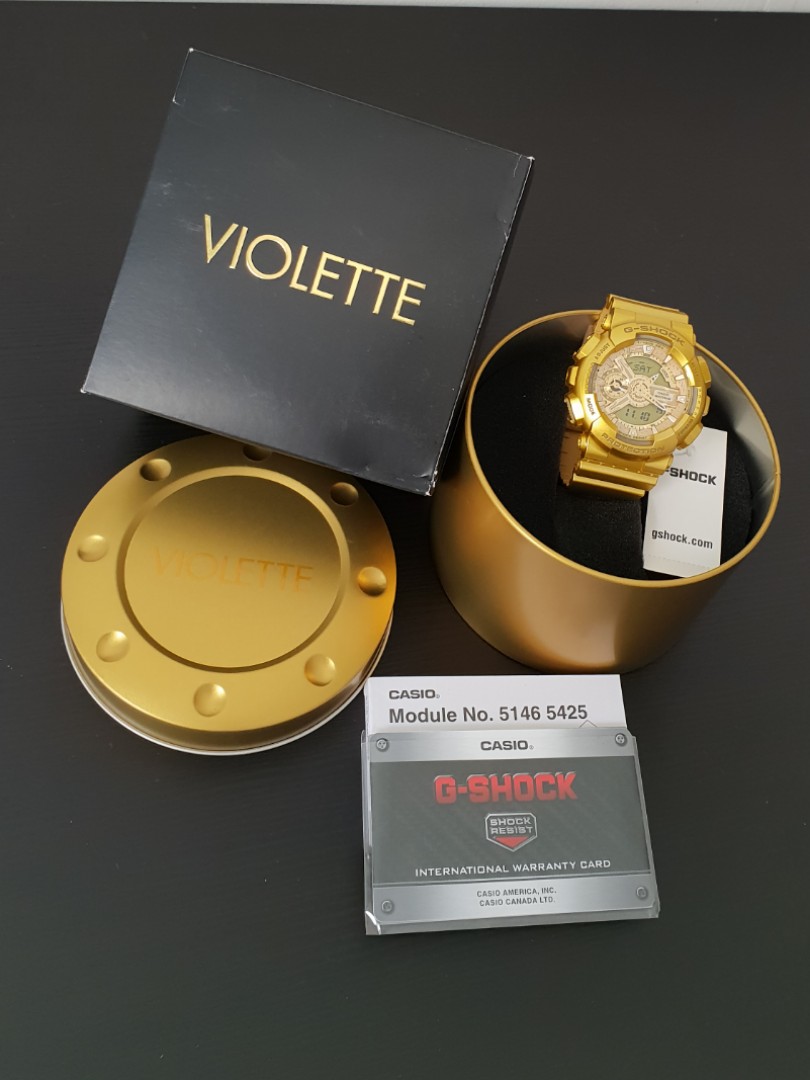 G Shock Violette Gold Watch, Luxury, Watches on Carousell