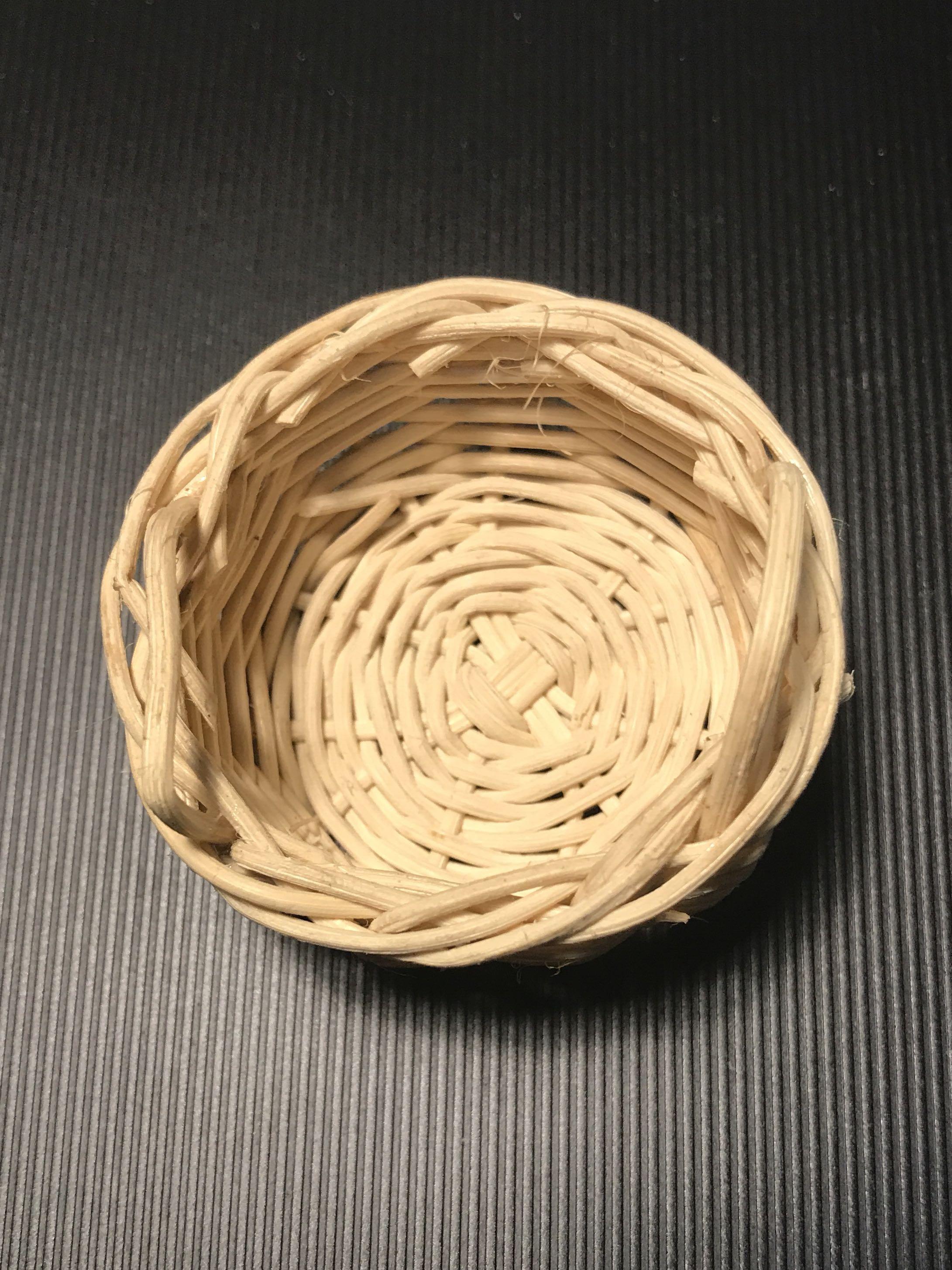 [Hand Crafted] Mini Woven Baskets, Hobbies & Toys, Stationery & Craft ...