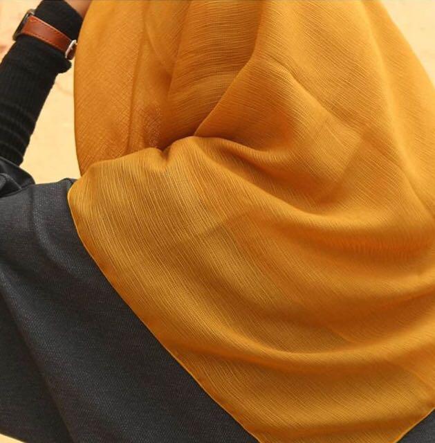 Hijab Mustard Cornskin, Fesyen Wanita, Muslim Fashion, Syal di Carousell Hijab Mustard Cornskin, Fesyen Wanita, Muslim Fashion, Syal di Carousell
