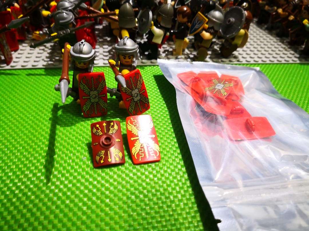 Lego Compatible Roman shields, Hobbies & Toys, Toys & Games on Carousell
