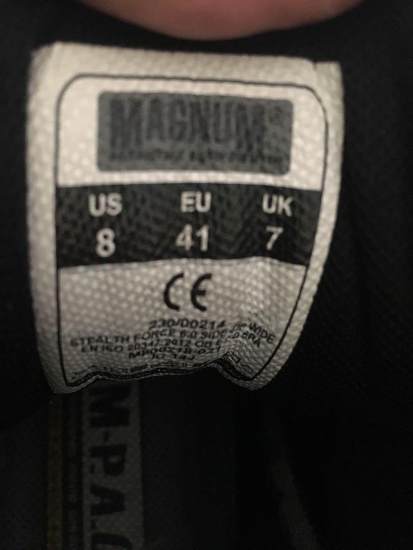 Magnum Boot(never used), Motorcycles, Motorcycle Apparel on Carousell