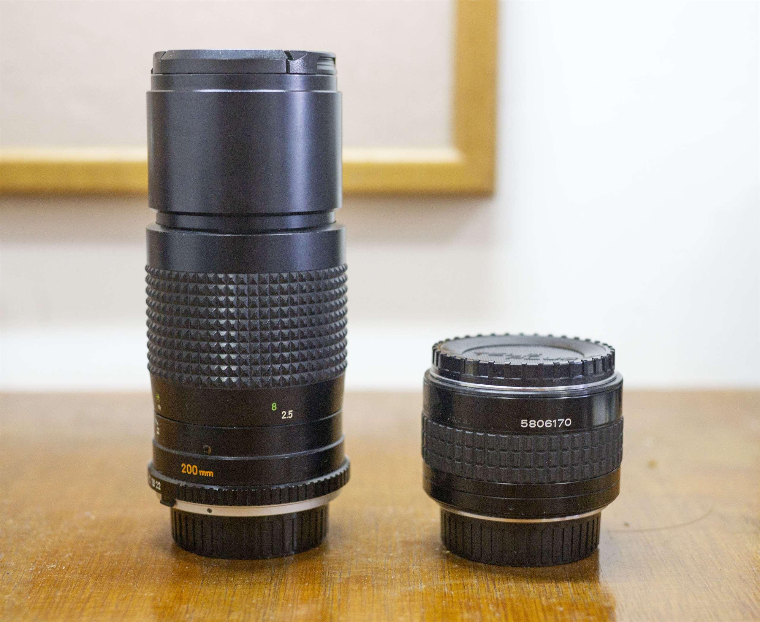 Minolta Rokkor-PE 200mm F4.5 (MD mount) + Kenko 2x Teleconverter for ...