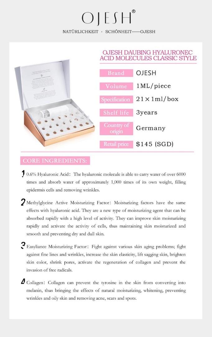 OJesh Ampoules, Beauty & Personal Care, Face, Face Care on Carousell