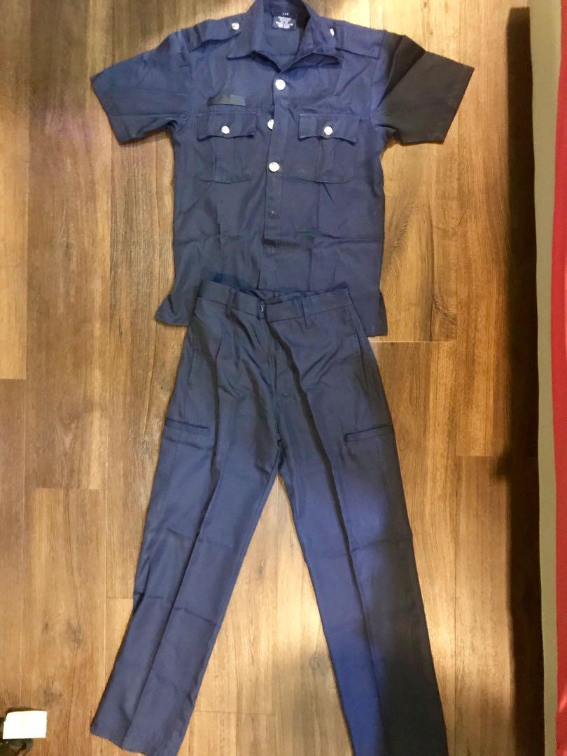 Police uniform (S), Men's Fashion, Tops & Sets, Formal Shirts on Carousell