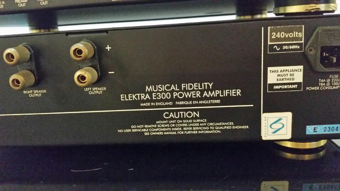 Pre amp E 200 & power amplifier E300 Musical fidelity good working ...