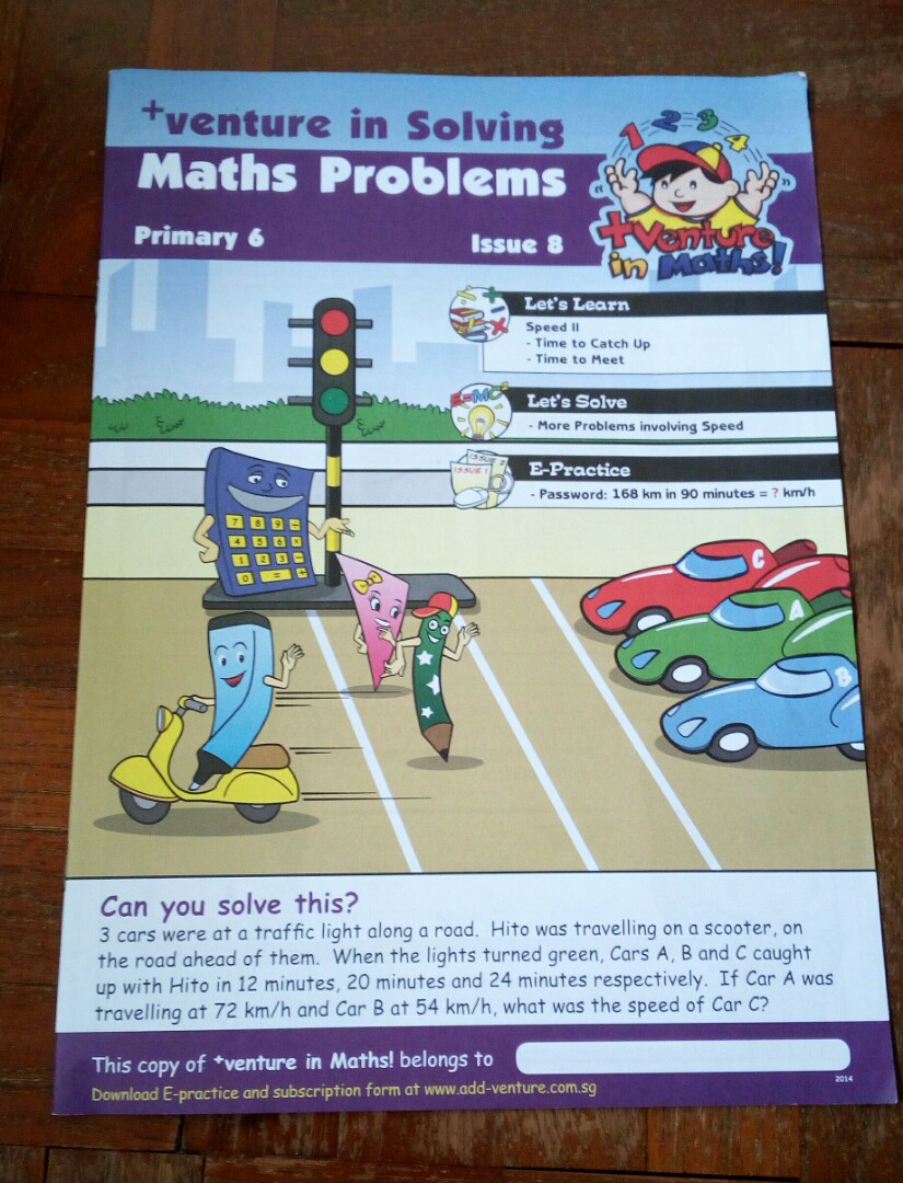 Primary School P6 Venture in Solving Maths Problems Issue 8 PSLE ...