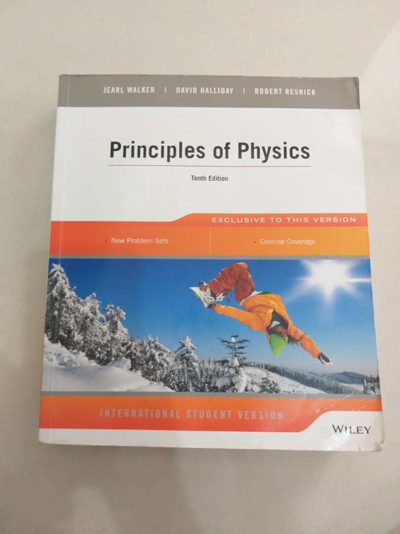 Principles of Physics 10th ed. International Student Version by Walker, Halliday and Resnick ...