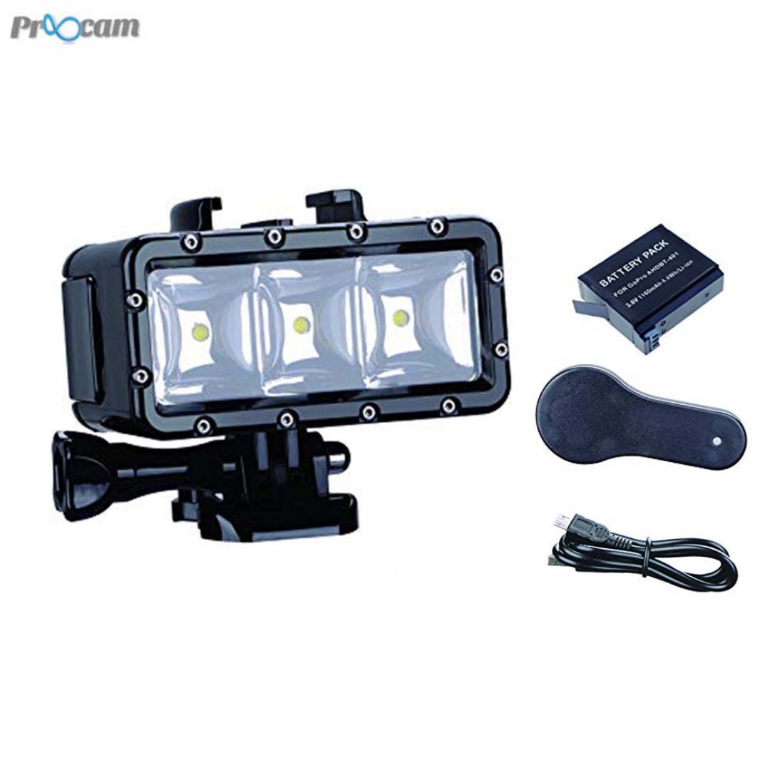 PROOCAM PRO-F163 LED light High Power Dimmable Waterproof Video Light ...
