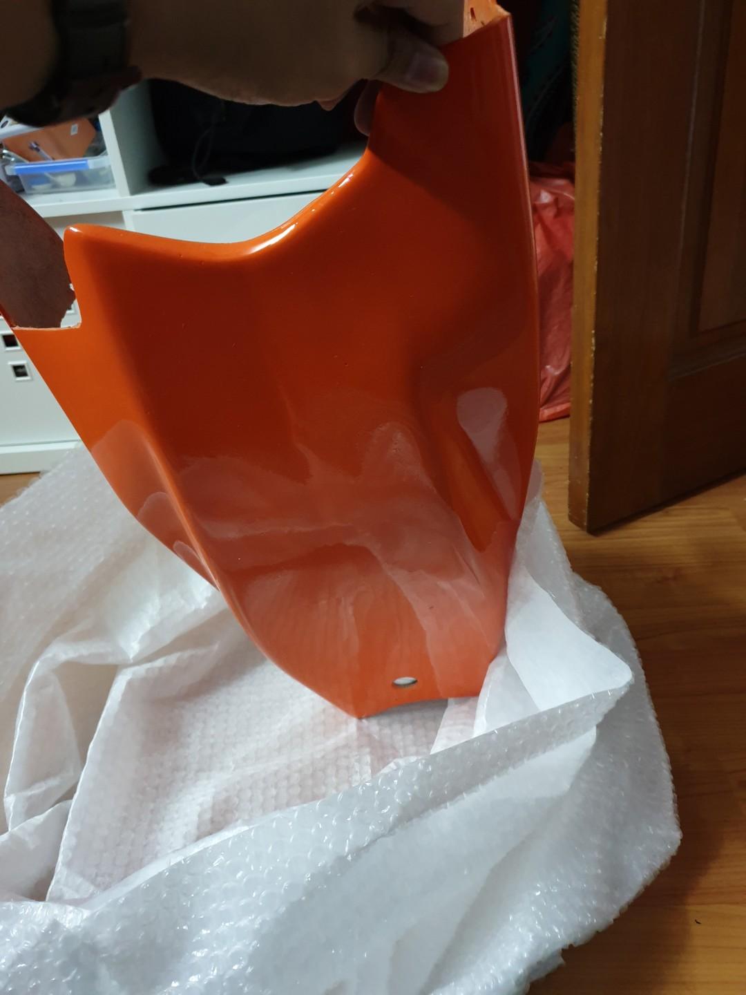 Racing Belly Pan for RC 200(glossy orange), Motorcycles, Motorcycle ...