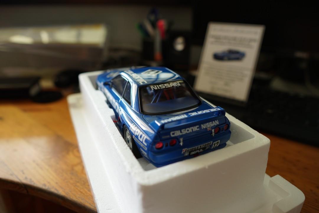 RARE! 1:18 NISSAN SKYLINE GT-R (R32) GROUP A 1990 CALSONIC #12 SPECIAL ...