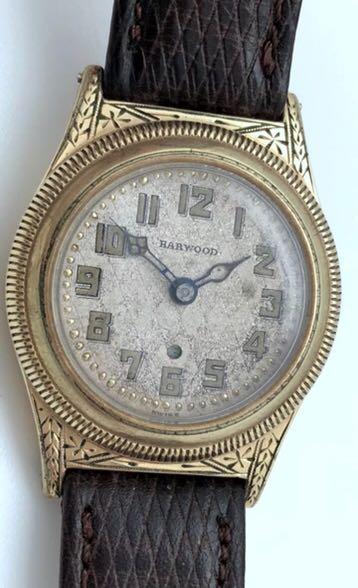 RARE Harwood 1928 FIRST automatic winding watch FULLY WORKING 14K GOLD ...