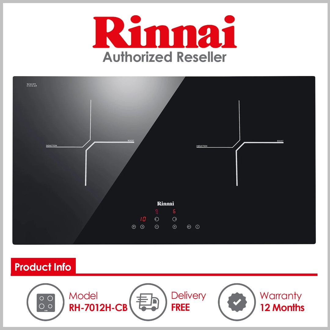 Rinnai (RB-7012H-CB) 2 Zone Induction Hob, TV & Home Appliances, Kitchen Appliances, Cookers on ...