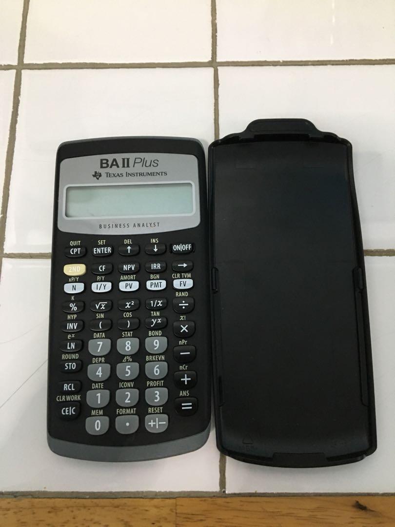Texas Instruments BA II Plus Financial Calculator, Computers & Tech ...