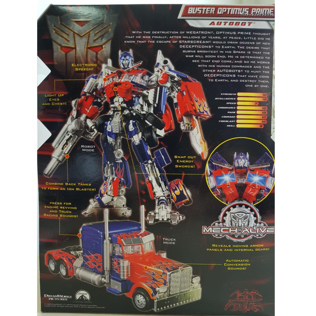 Transformers Buster ROTF Optimus Prime (till 1st Aug 2021 only ...
