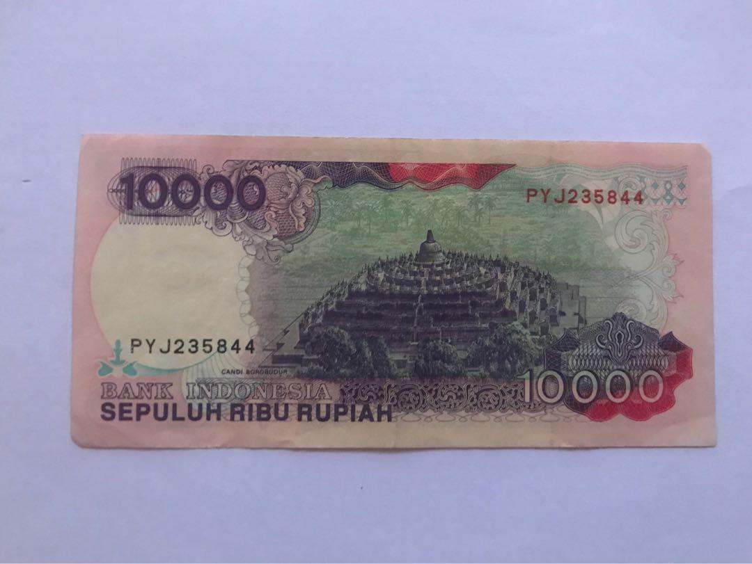 Uang Kertas Rp.10,000 Tahun 1992, Antik, Uang Lama di Carousell